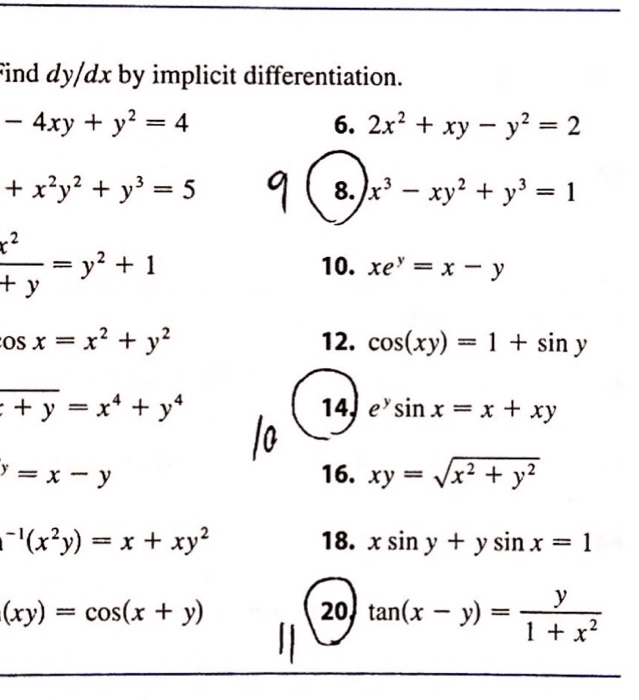 Solved Find dy/dx by implicit differentiation. 2x^2 + xy - | Chegg.com