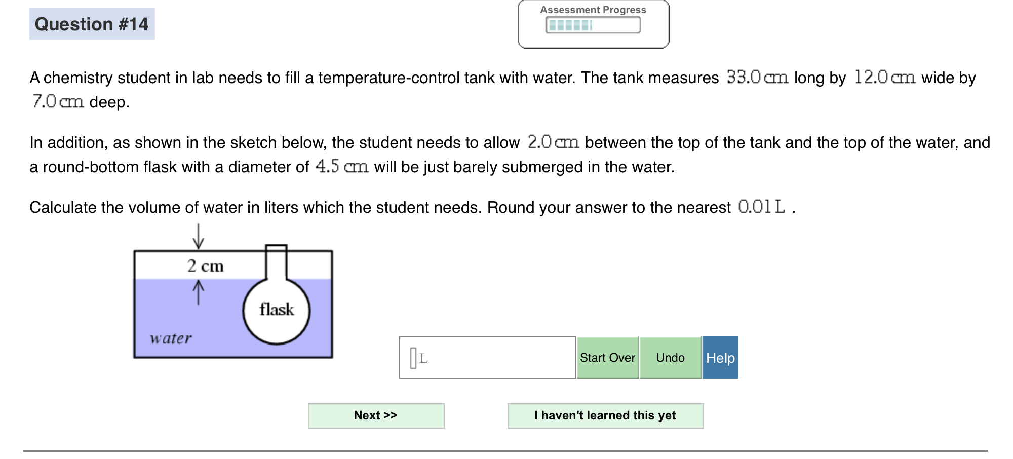 Solved: A Chemistry Student In Lab Needs To Fill A Tempera... | Chegg.com