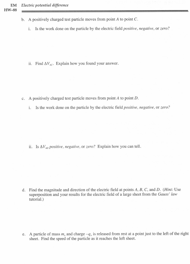A Positively Charged Test Particle Moves From Poin... | Chegg.com A Positively Charged Test Particle Moves From Poin... | Chegg.com