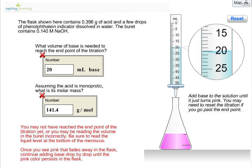 Solved: Sapling Learning The Flask Shown Here Contains 0.3... | Chegg.com