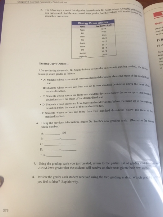 Solved: The Following Is A Partial List Of Grades For Stud... | Chegg.com