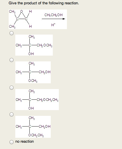 Solved Give the product of the following reaction CH | Chegg.com