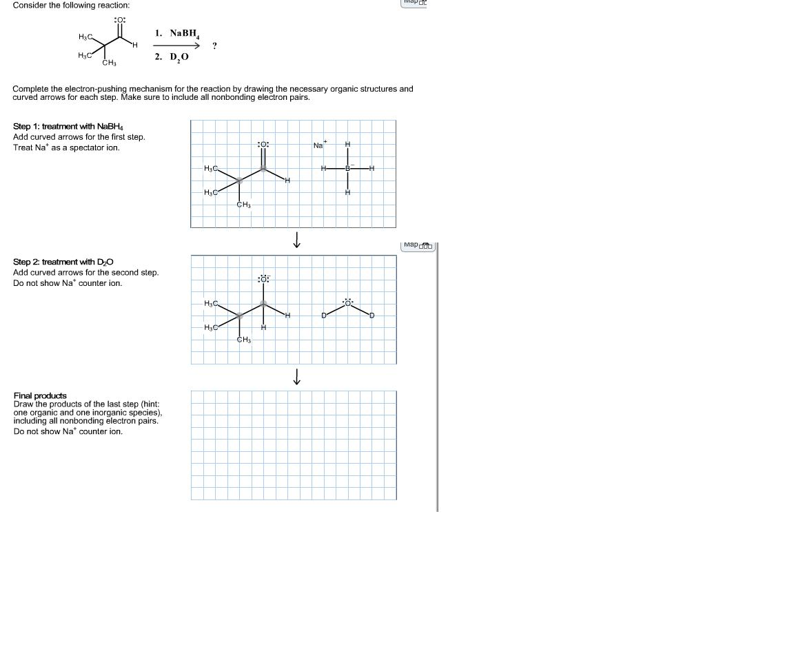 Solved Consider The Following Reaction Complete The Elec