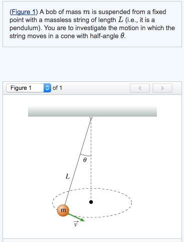 Solved: Figure 1) A Bob Of Mass M Is Suspended From A Fixe... | Chegg.com