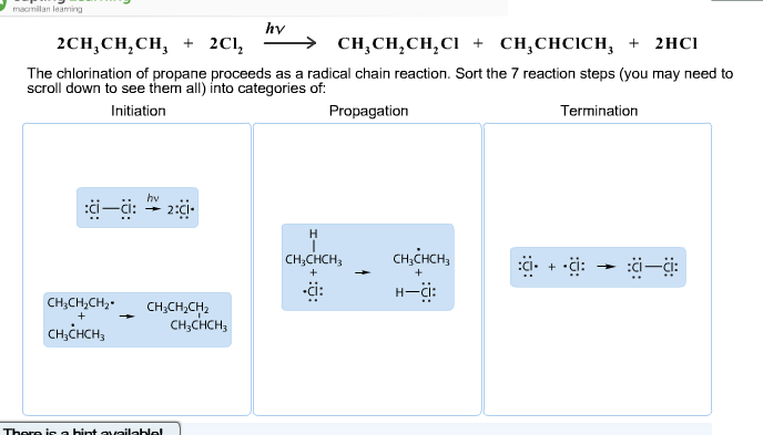 Solved: Macmillan Leaming Hv 2CH,CH, CH + 2cI,CH, CHCH.CI ... | Chegg.com