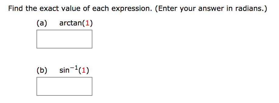 Solved: Find The Exact Value Of Each Expression. (Enter Yo... | Chegg.com