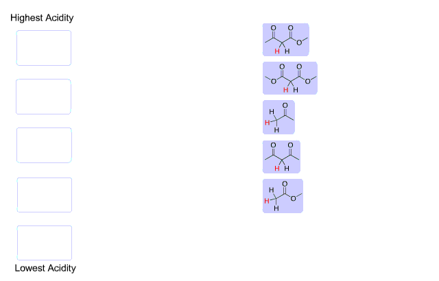 Solved: Rank The Following Structures From Highest Acidity... | Chegg.com