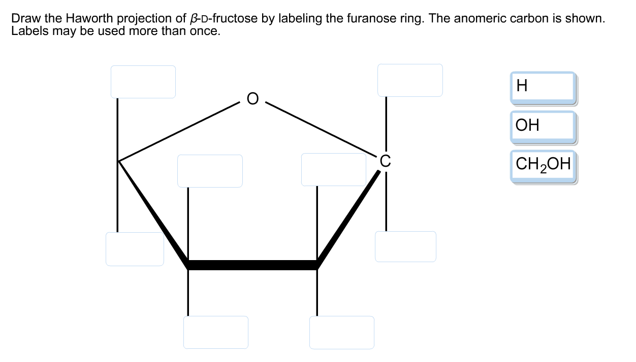 Solved: Draw The Haworth Projection Of Beta-D-fructose By ... | Chegg.com