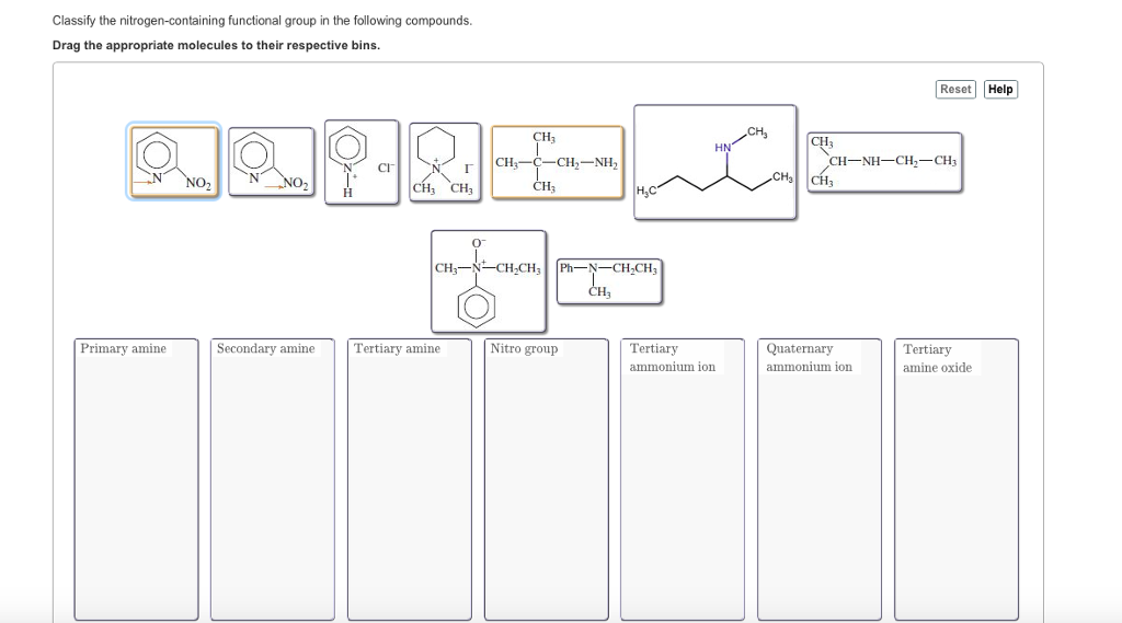Solved: Classify The Nitrogen-containing Functional Group ... | Chegg.com