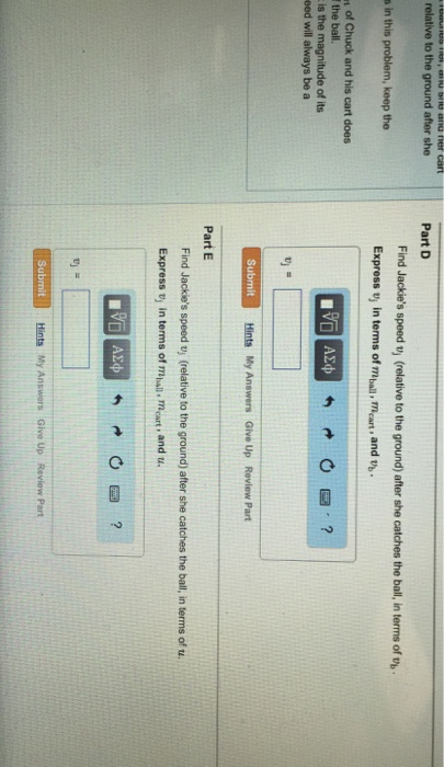 Solved Ch 09 HWA Game of Frictionless Catch A Game of | Chegg.com