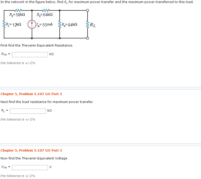 Solved In the network in the figure below, find RL for | Chegg.com