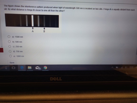 Solved: The Figure Shows The Interference Pattern Produced... | Chegg.com