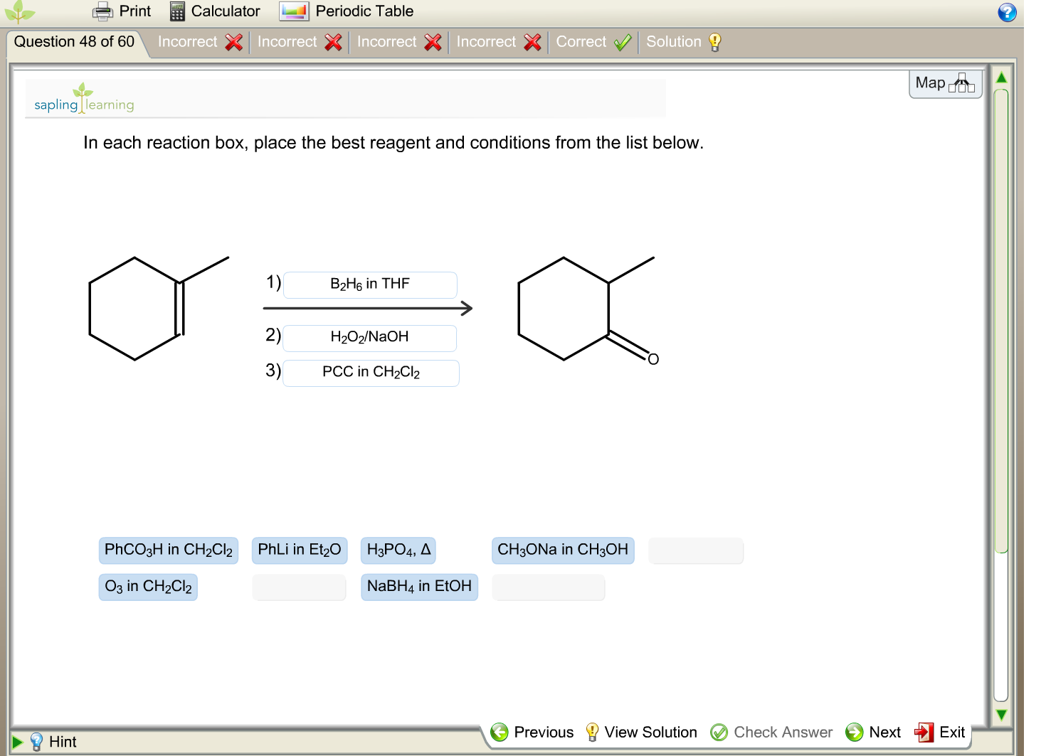 Phco3h Reaction