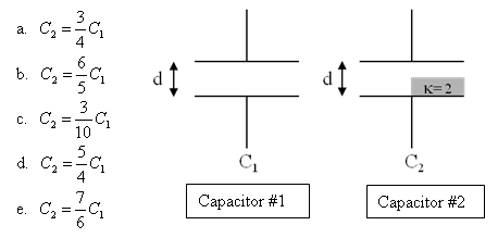 Solved: Parallel Plate Capacitor #1 Has Plate Area A, Sepa... | Chegg.com