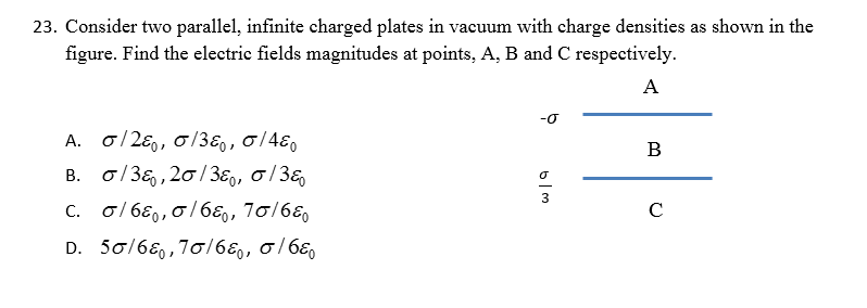 Solved: Consider Two Parallel, Infinite Charged Plates In ... | Chegg.com Solved: Consider Two Parallel, Infinite Charged Plates In ... | Chegg.com