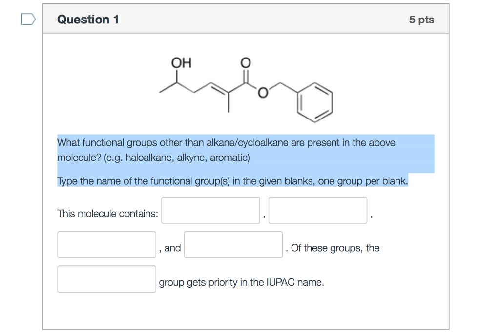 Solved: What Functional Groups Other Than Alkane/cycloalka... | Chegg.com