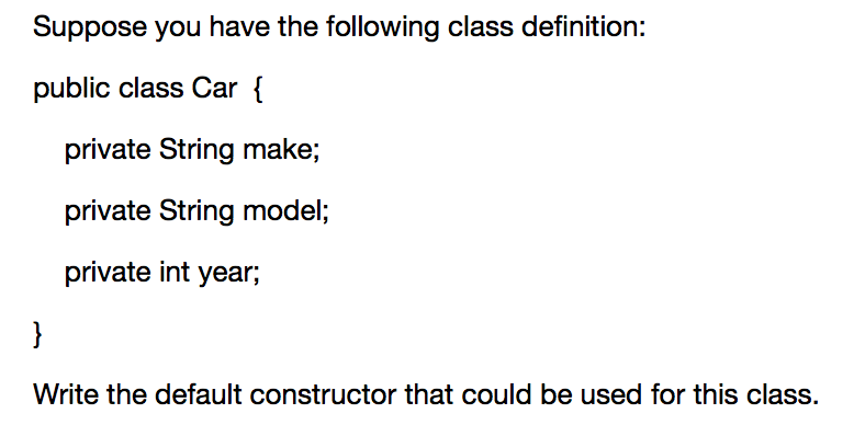 Solved Suppose you have the following class definition: | Chegg.com