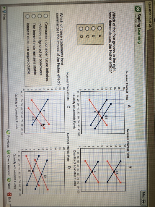 Solved: Question 18 Of 28 Map Sapling Learning Nominal Int... | Chegg.com