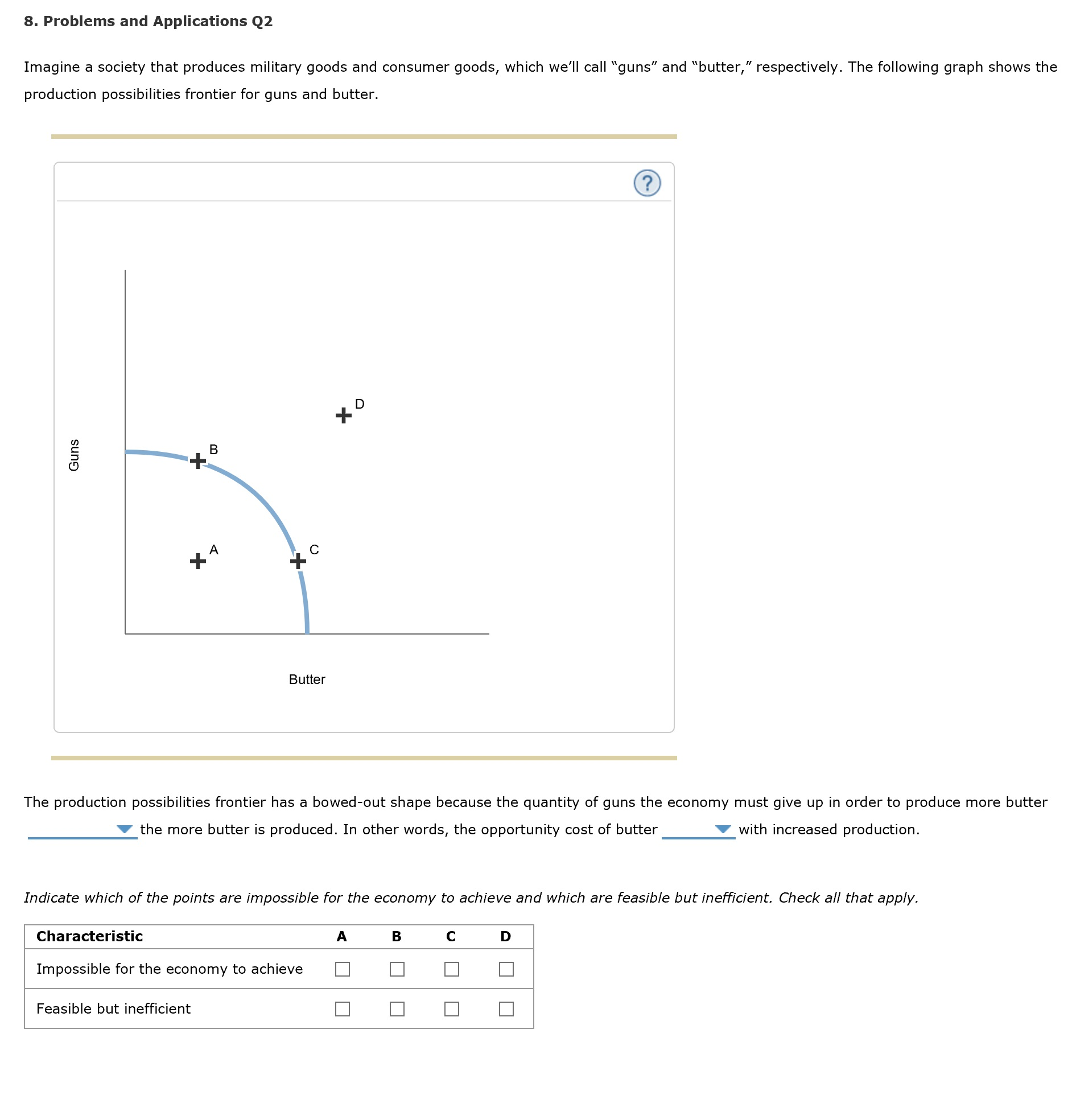 Solved Problems and Applications The production | Chegg.com