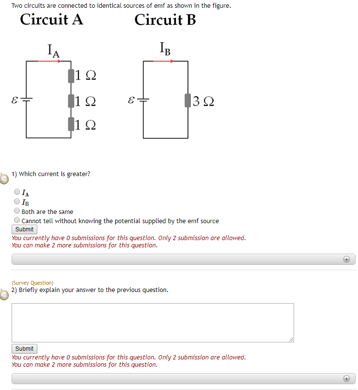 Solved: Two Circuits Are Connected To Identical Sources Of... | Chegg.com