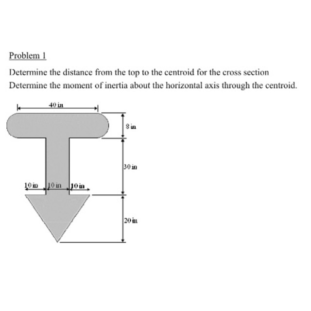 Solved: Problem 1 Determine The Distance From The Top To T... | Chegg.com