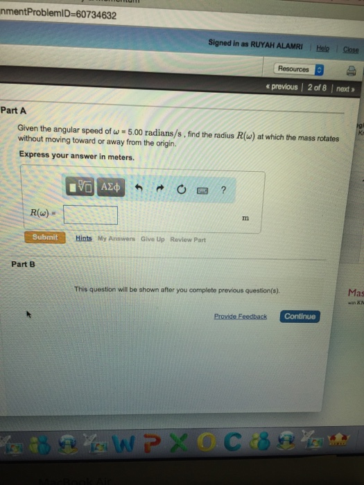 Solved: Given The Angular Speed Of Omega = 5.00 Radians/s,... | Chegg.com