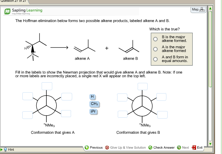 Solved: Sapling Learning Map Macmillan Learning The Hoffma... | Chegg.com