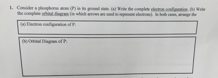 Solved: Consider A Phosphorus Atom (P) In Its Ground State... | Chegg.com