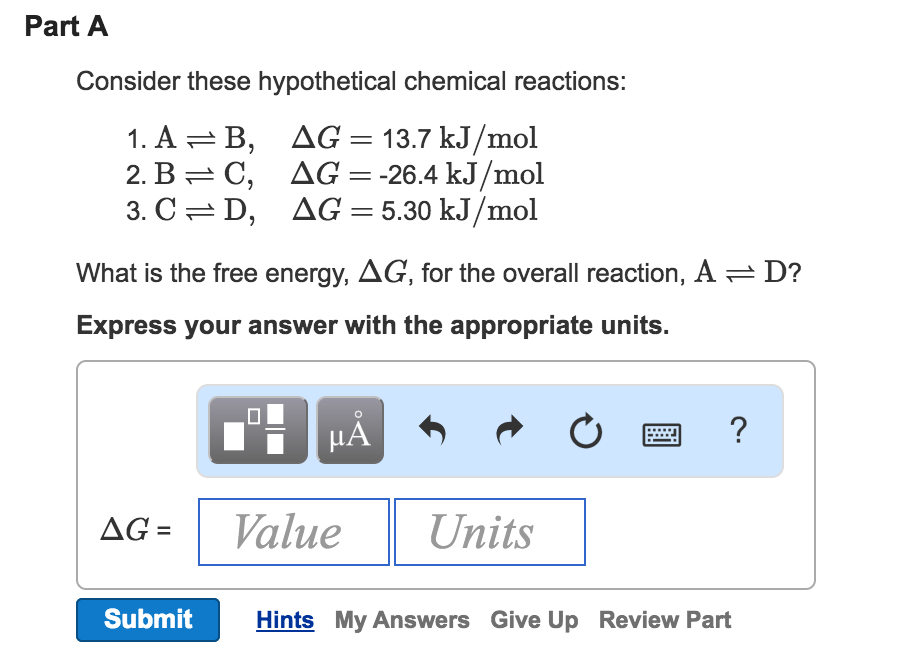 Solved Consider these hypothetical chemical reactions: A | Chegg.com
