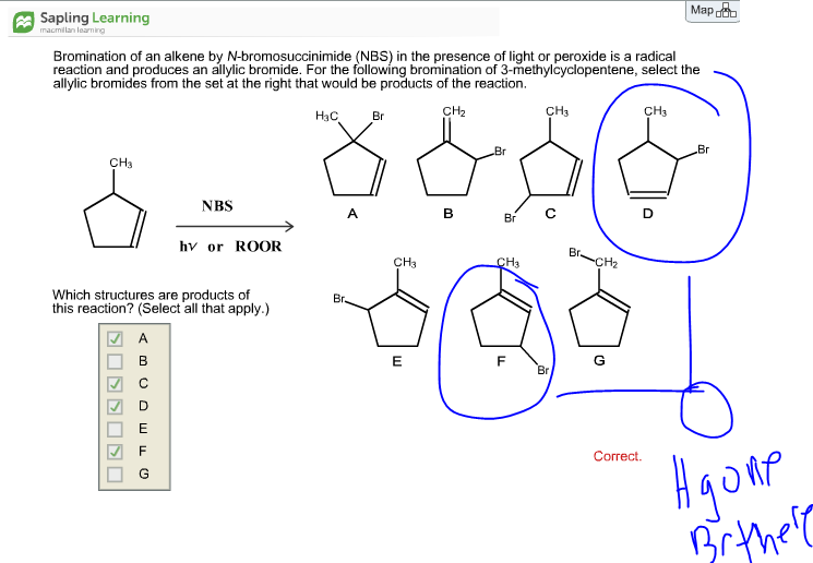 Solved: Why Did We Use Br2 Hv Instead Of NBS ROOR? Is Br2 ... | Chegg.com
