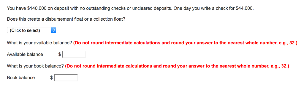 Solved You have $140,000 on deposit with no outstanding | Chegg.com