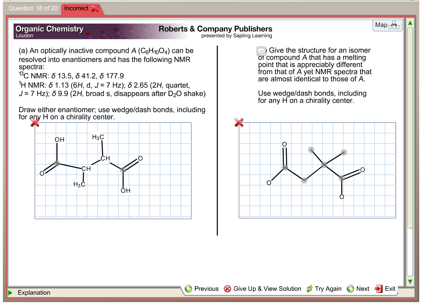 Solved: An Optically Inactive Compound A (C6H10O4) Can Be ... | Chegg.com