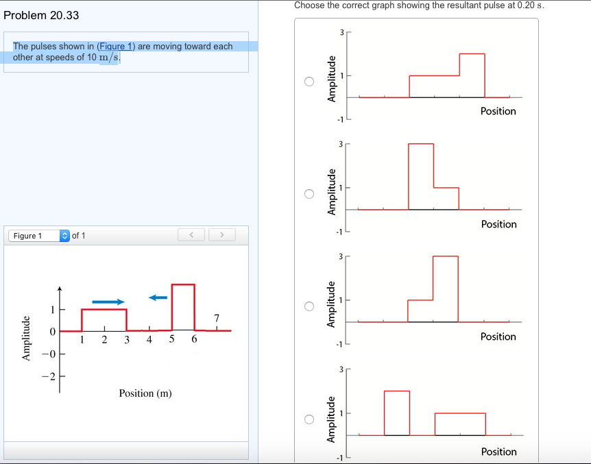 Solved: The Pulses Shown In (Figure 1) Are Moving Toward E... | Chegg.com