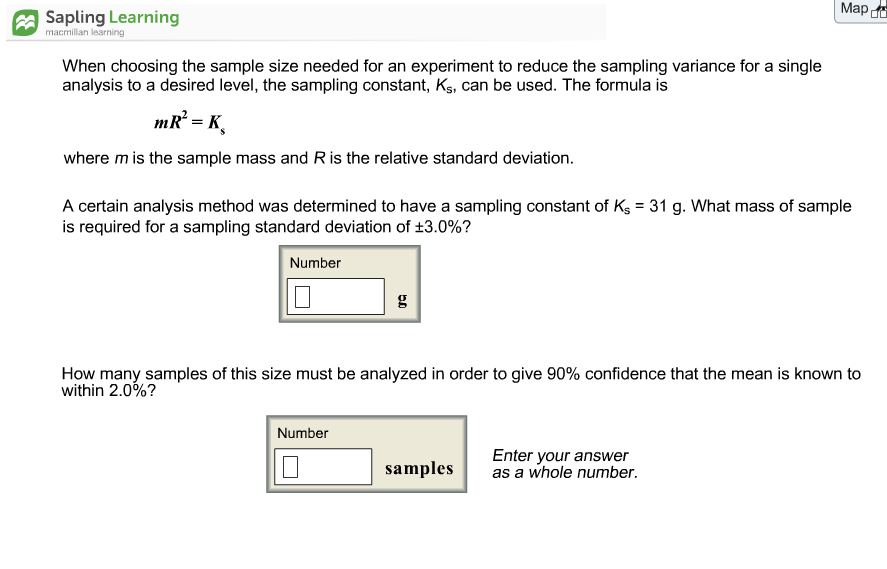 Solved: Map Sapling Learning Macmillan Learning When Choos... | Chegg.com