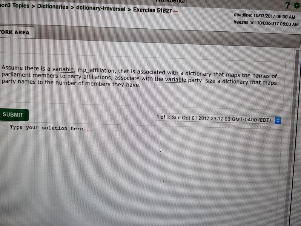 Solved 2 o on3 Topics a Dictionaries a dctionary-traversal - | Chegg.com