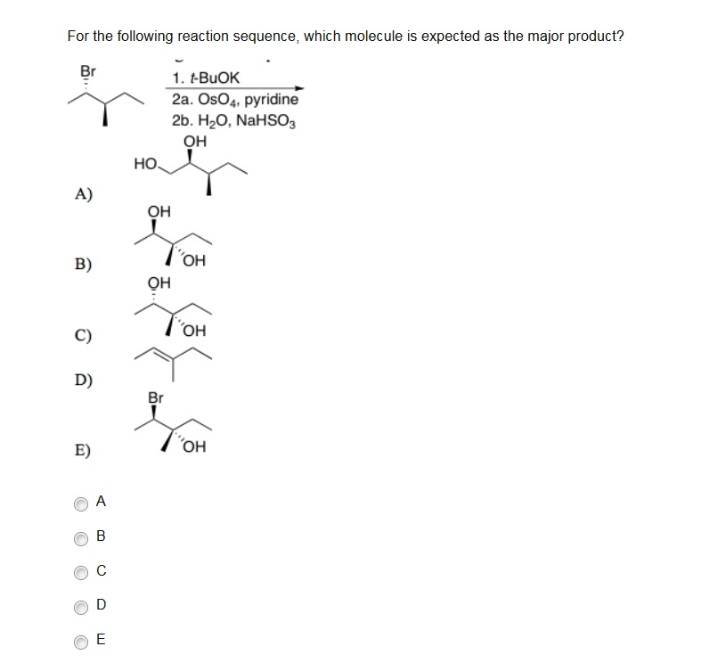 Solved: For The Following Reaction Sequence, Which Molecul... | Chegg.com