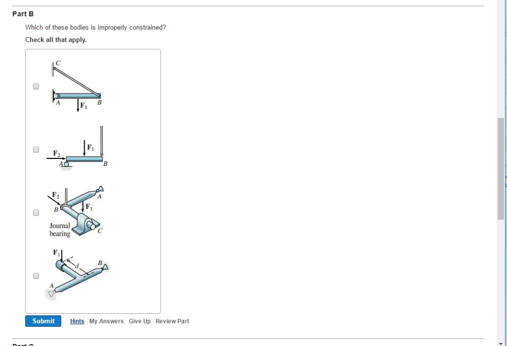 Solved Part A Which Of These Bodies Has Redundant 