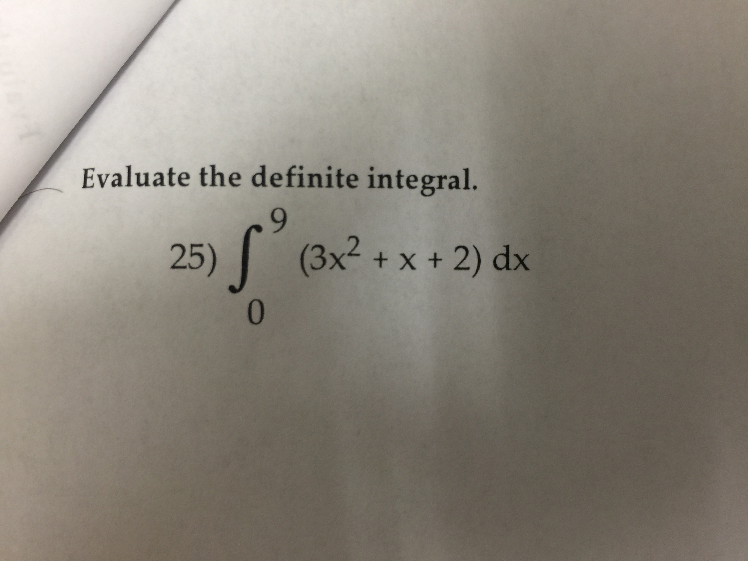 Solved: Evaluate The Definite Integral 25) Integrate Limit... | Chegg.com Solved: Evaluate The Definite Integral 25) Integrate Limit... | Chegg.com