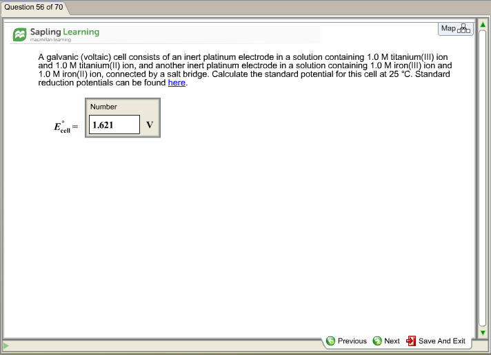 Solved: Question 56 Of 70 Map Sapling Learning Macmillan L... | Chegg.com