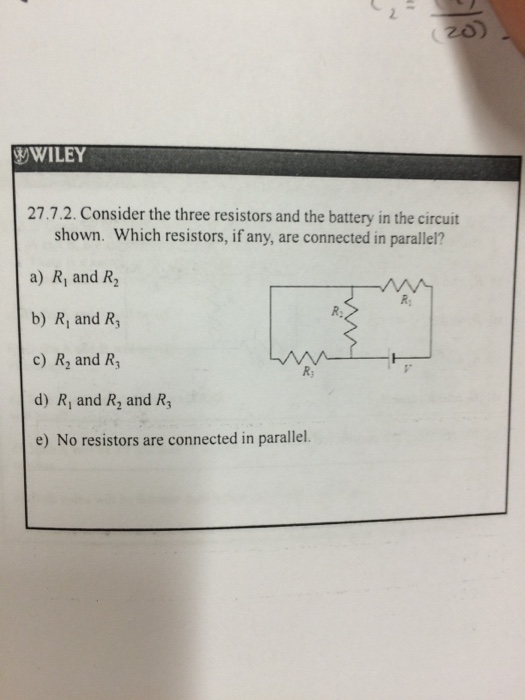 Solved: Consider The Three Resistors And The Battery In Th... | Chegg.com