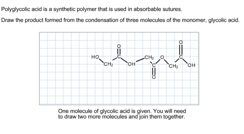 Solved: Polyglycolic Acid Is A Synthetic Polymer That Is U... | Chegg.com