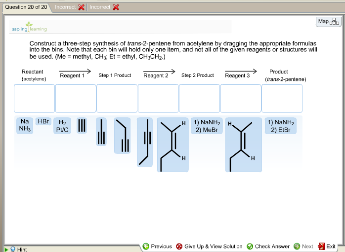 Solved: Construct A Three-step Synthesis Of Trans-2-penten... | Chegg.com