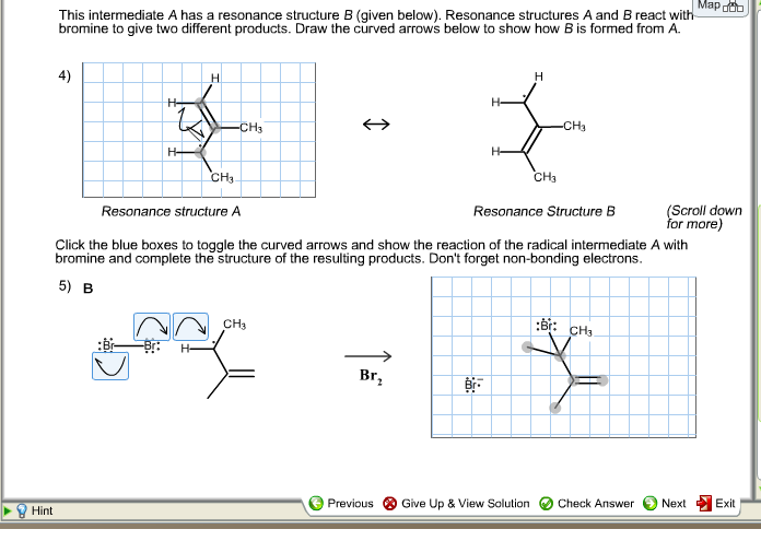 Solved: This Intermediate A Has A Resonance Structure B (g... | Chegg.com