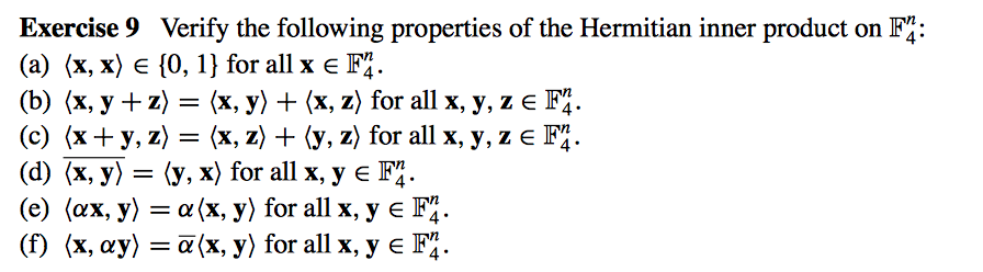 Solved Verify the following properties of the Hermitian | Chegg.com