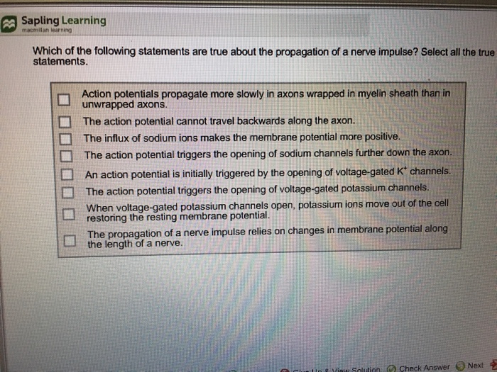 Solved: Sapling Learning Macmilan Learning Which Of The Fo... | Chegg.com