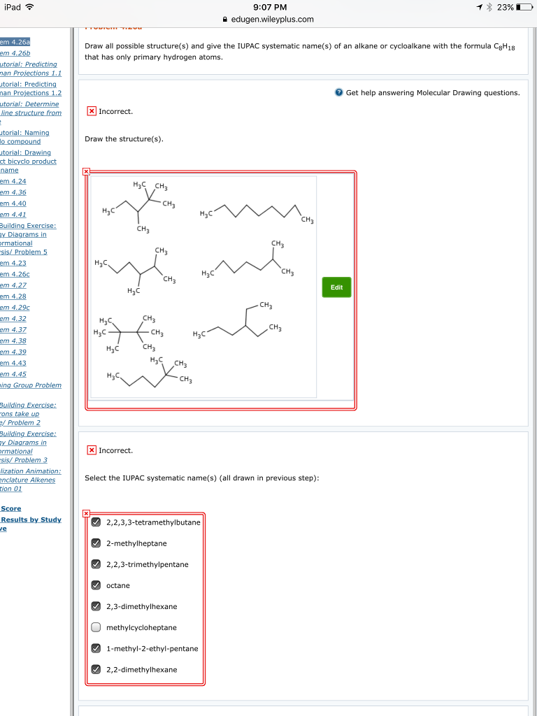 Solved: Draw All Possible Structure(s) And Give The IUPAC ... | Chegg.com