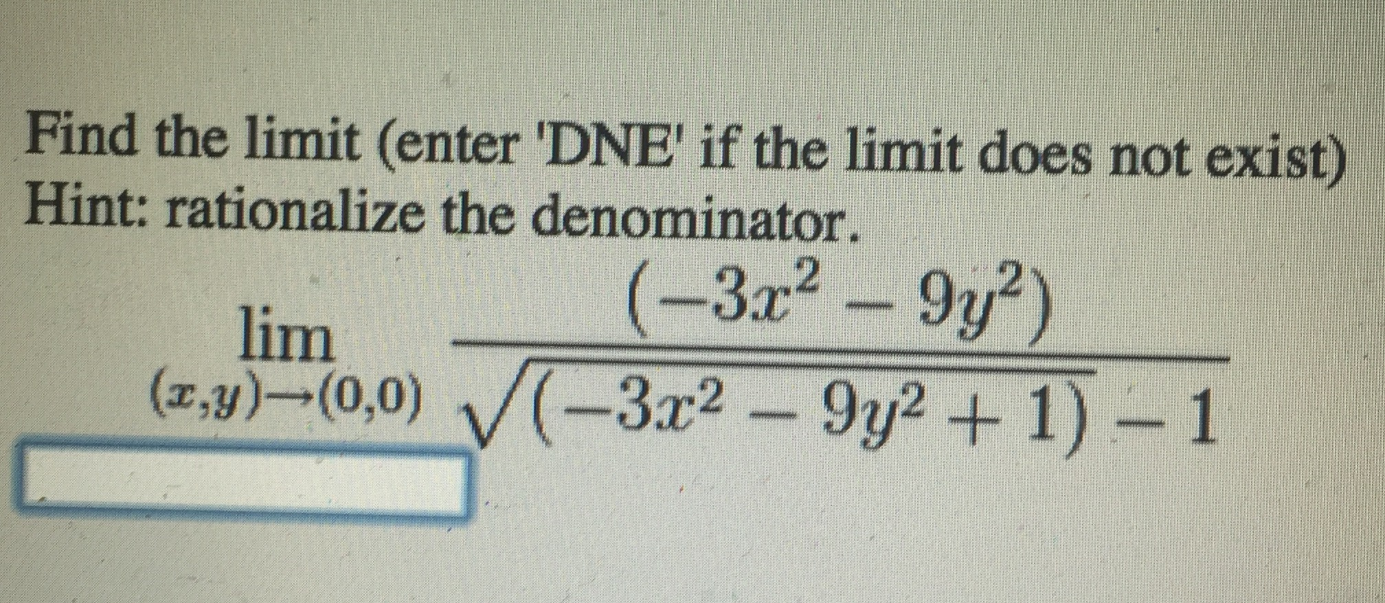 Solved: Find The Limit (enter 'DNE' If The Limit Does Not ... | Chegg.com