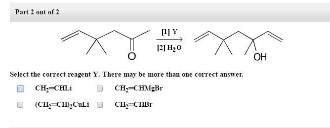 Solved: Select The Correct Reagent Y. There May Be More Th... | Chegg.com