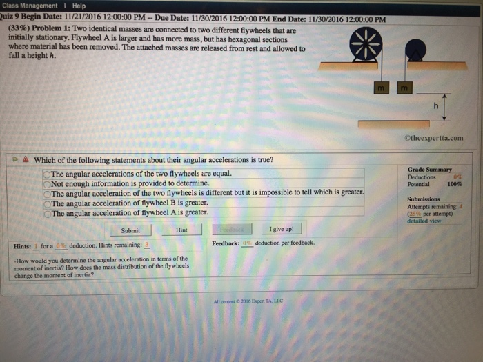 Solved: Two Identical Masses Are Connected To Two Differen... | Chegg.com