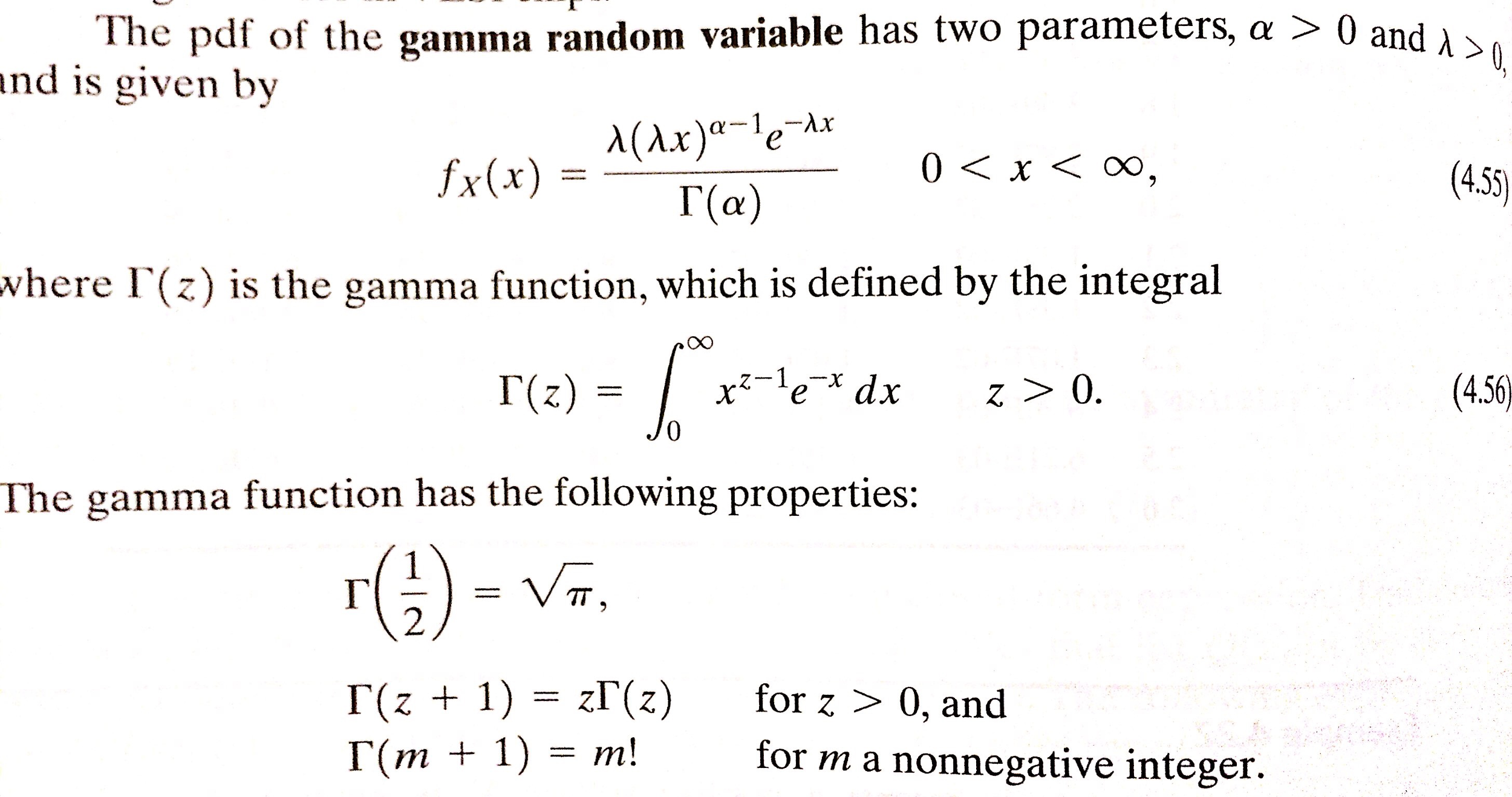 Gamma Random Variable, Pdf, Waiting Time. Second P... | Chegg.com